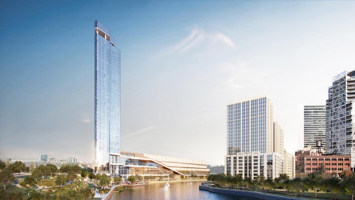 Tower crane permit issued for Bally’s Casino at 705 W. Chicago | Urbanize Chicago